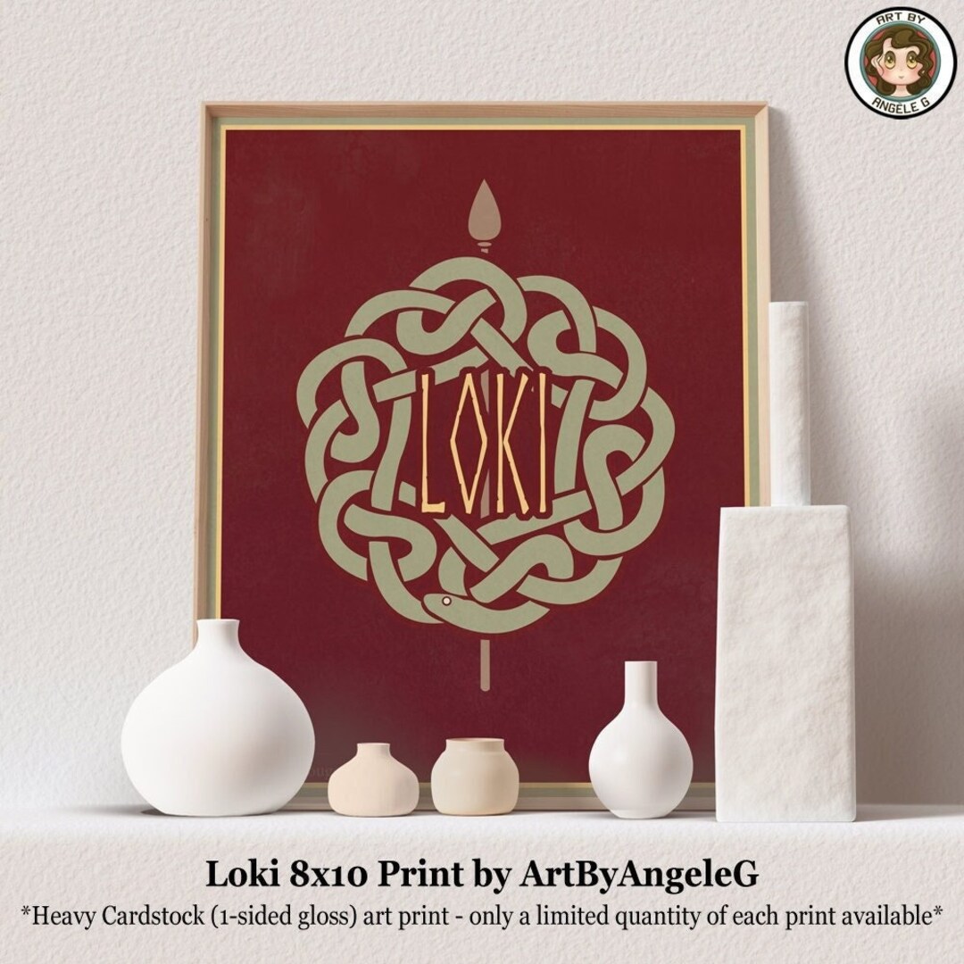 Loki 8x10 Art Print Norse God of Mischief Trickster Norse - Etsy