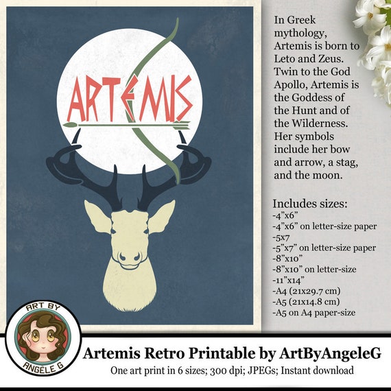 Artemis Greek Goddess Symbol Moon