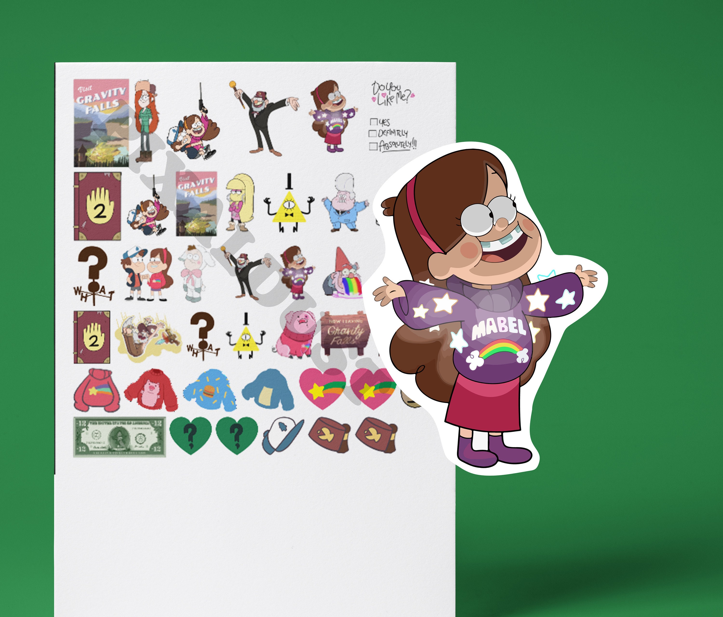 Gravity Falls Stickers TV Series Stickers | Etsy