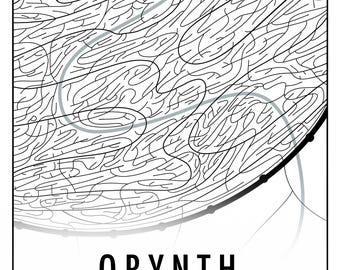 Orynth Map Art Print: Officially Licensed TOG Terrasen Map - Etsy