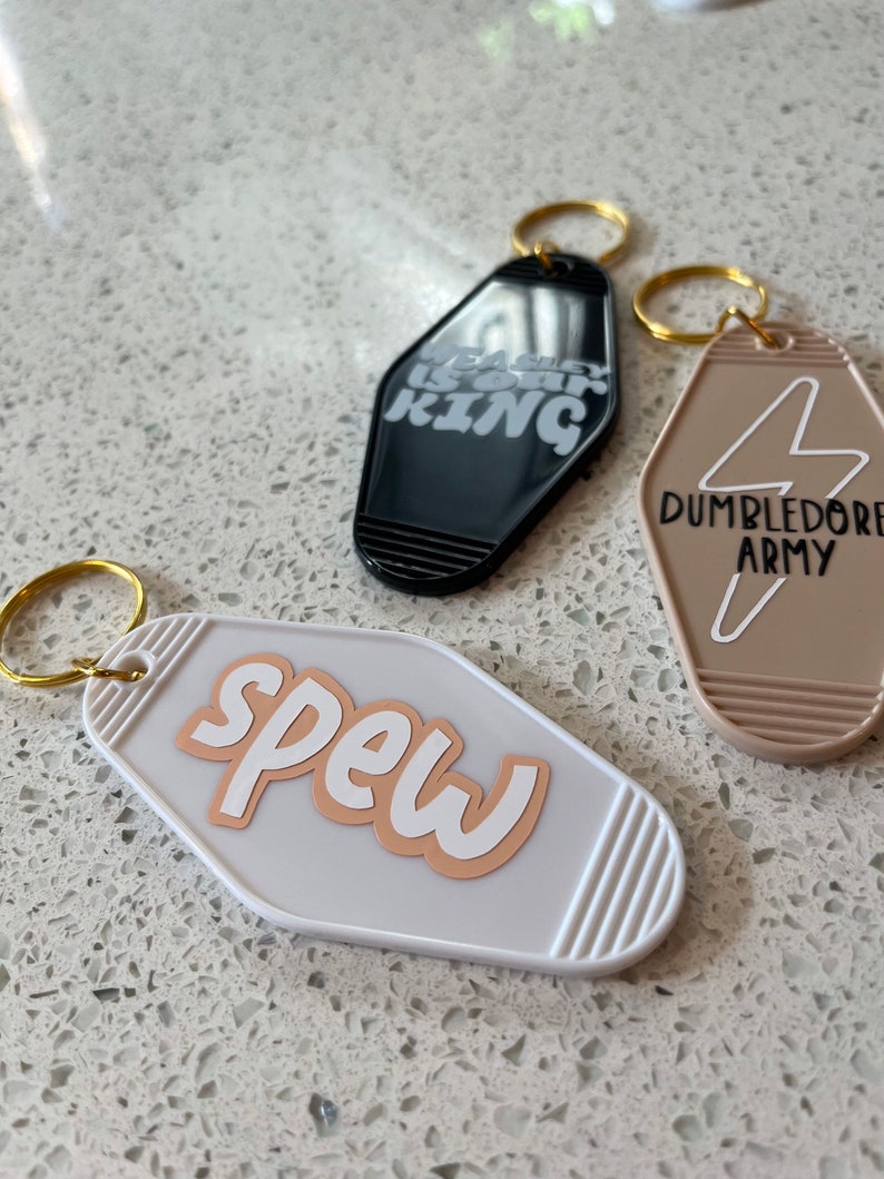 Subtle Fandom Motel Keychain Fun Keychain Cool Keyring - Etsy