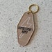 Subtle Fandom Motel Keychain | Fun Keychain | Cool Keyring | Retro ...