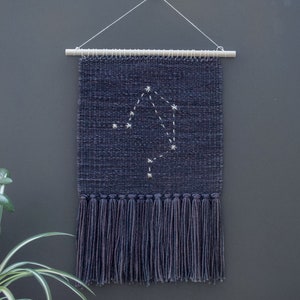 Libra Zodiac Woven Wall Hanging Constellation Star Tapestry | Etsy