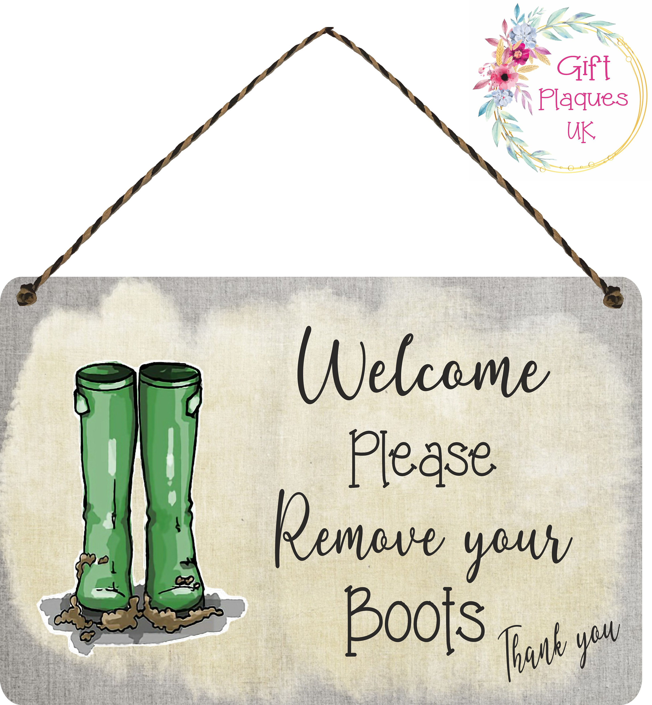 Please Remove Your Boots Sign No Wellies Take off Your Boots | Etsy Ireland
