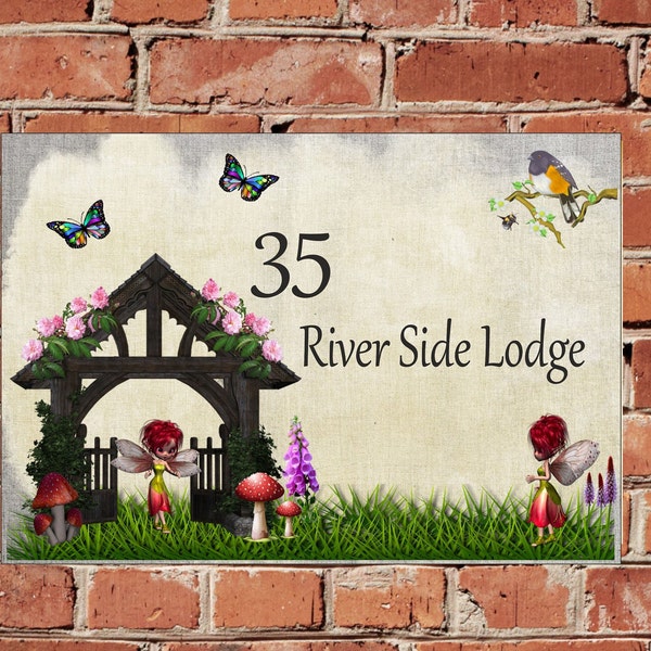 House Number Plaque - Etsy UK
