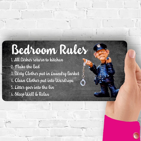 Bedroom Rules - Etsy