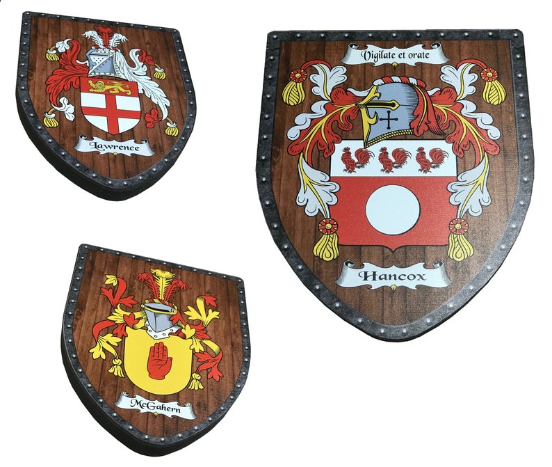 Custom Family Crest Coat of Arms Personalized Plaque Shield - Etsy ...