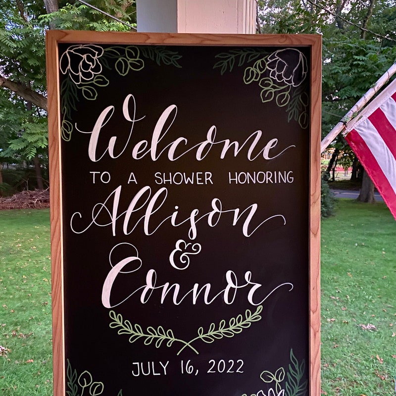 Chalkboard Welcome - Etsy