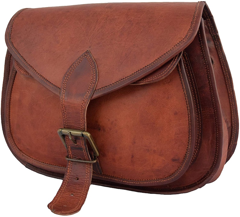 Leather Cross Body 12 Inch Bag for Women Purse Tote Ladies - Etsy