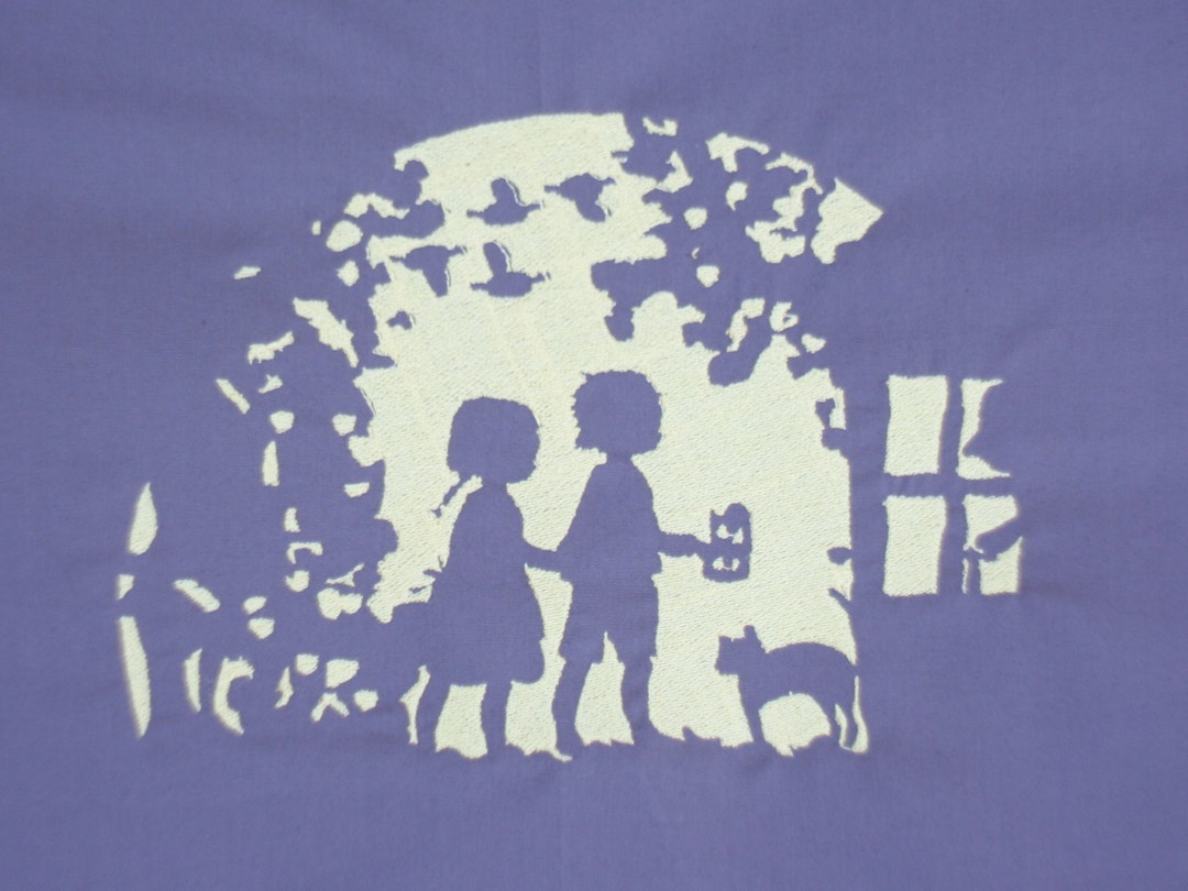 2 Embroidery Files Paper Cut Fairy Tale Hansel and Gretel With Witch ...