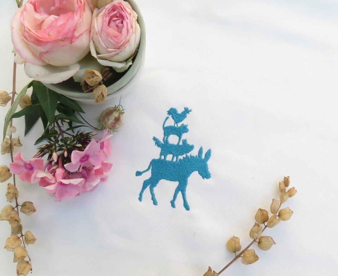 Embroidery File Paper Cut Fairy Tale the Bremen Town Musicians Digital ...