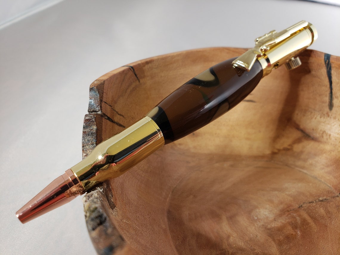 Handmade Bolt Action Bullet Cartridge Camo Pen - Etsy