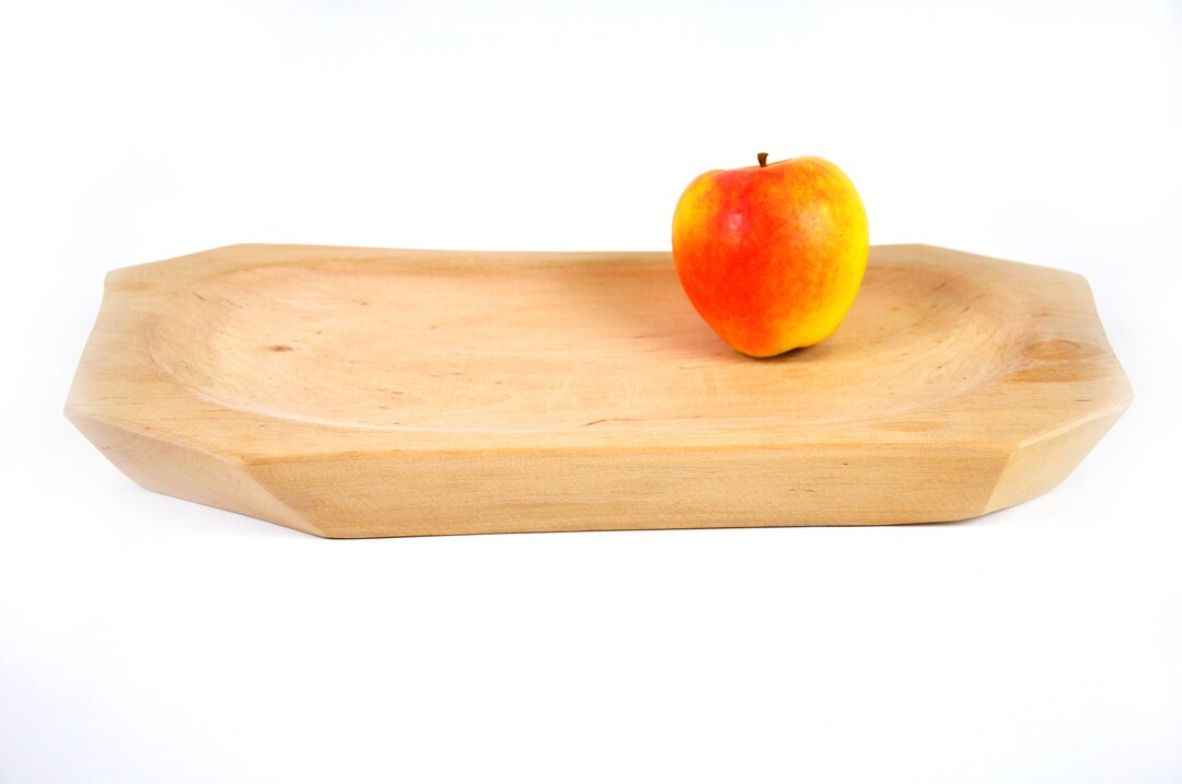 Myber Wooden Bowl Bowl Made of Wood Wooden Tray Serving Tray Fruit Tray ...