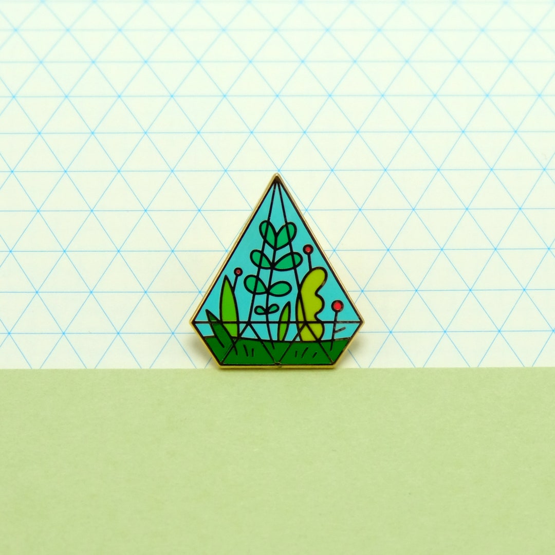 Terrarium Pin - Etsy