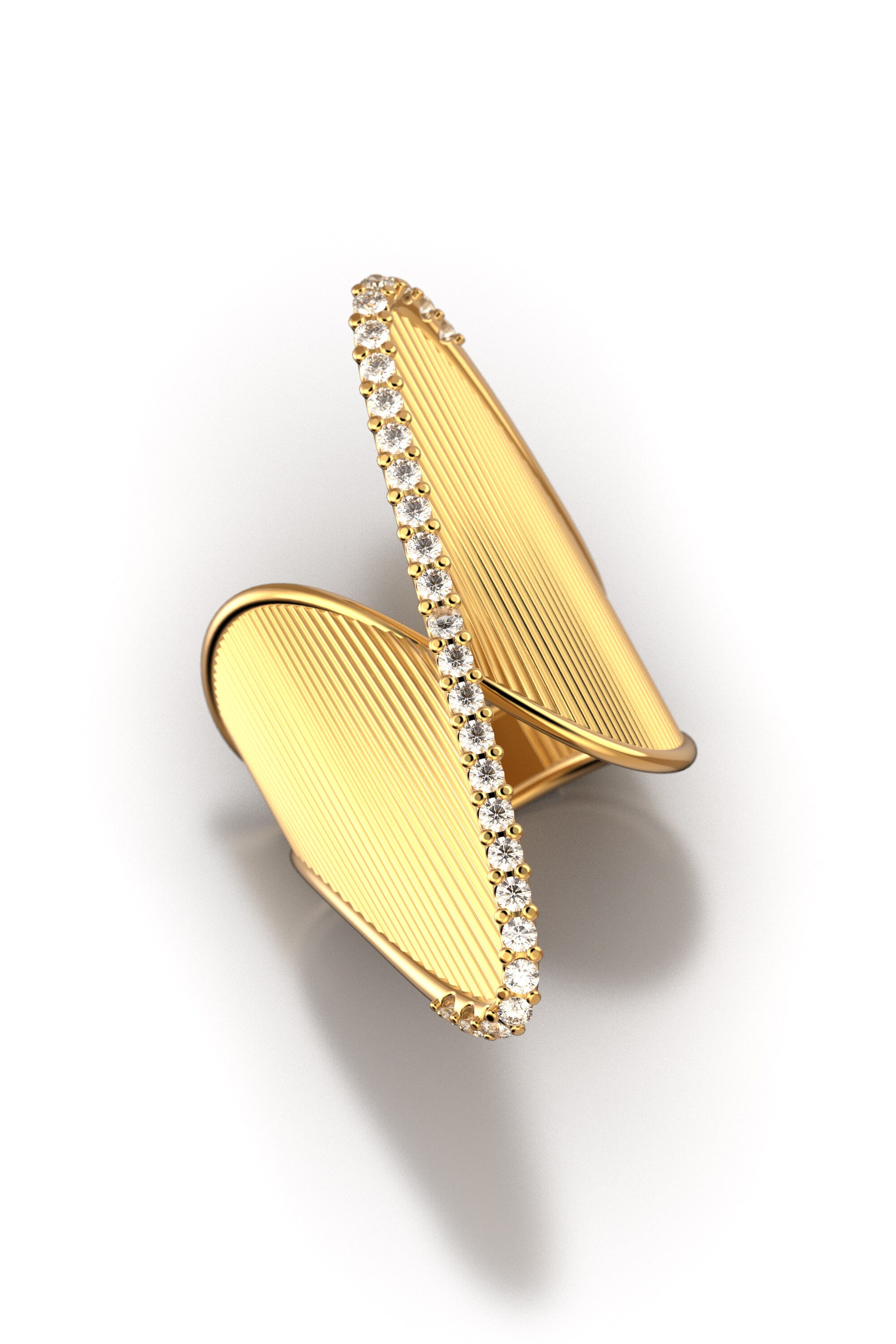 14k or 18k Gold Mobius Ring: Diamond, Sapphire, Ruby, or Emerald - Etsy