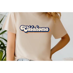Oklahoma SVG Retro Design, Oklahoma Template, Png, Dxf, Pdf, Instant ...