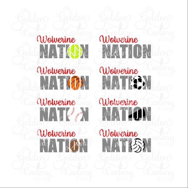 Wolverine High School Mascot Svg - Etsy