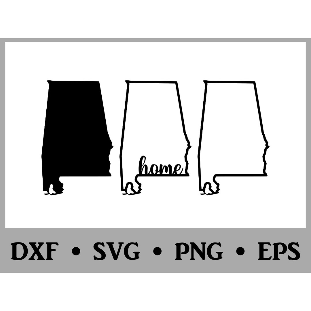 Alabama SVG / State / Home / Cutting File / CNC File / Vinyl ...