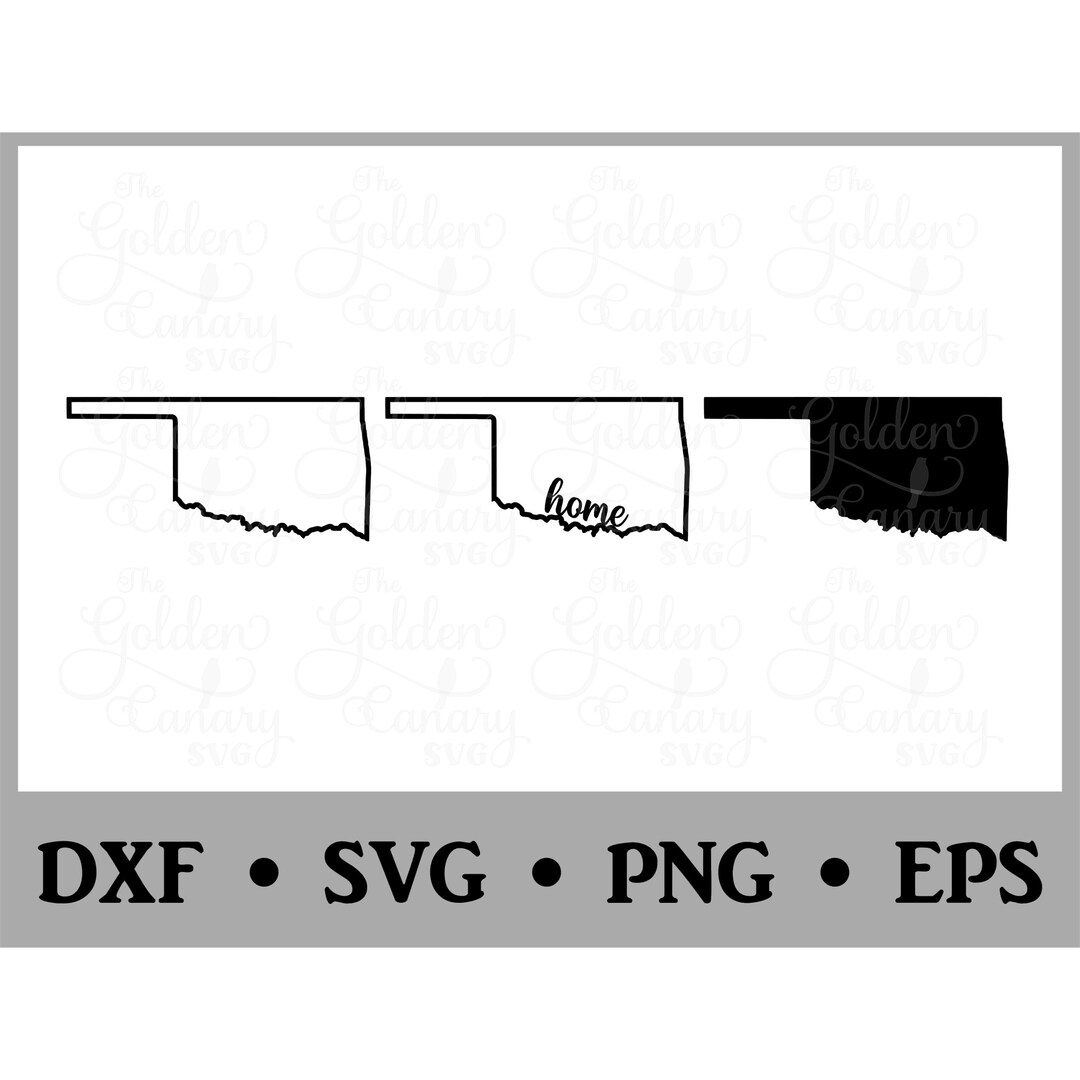 Oklahoma SVG / State / Home / Cutting File / CNC File / Vinyl ...