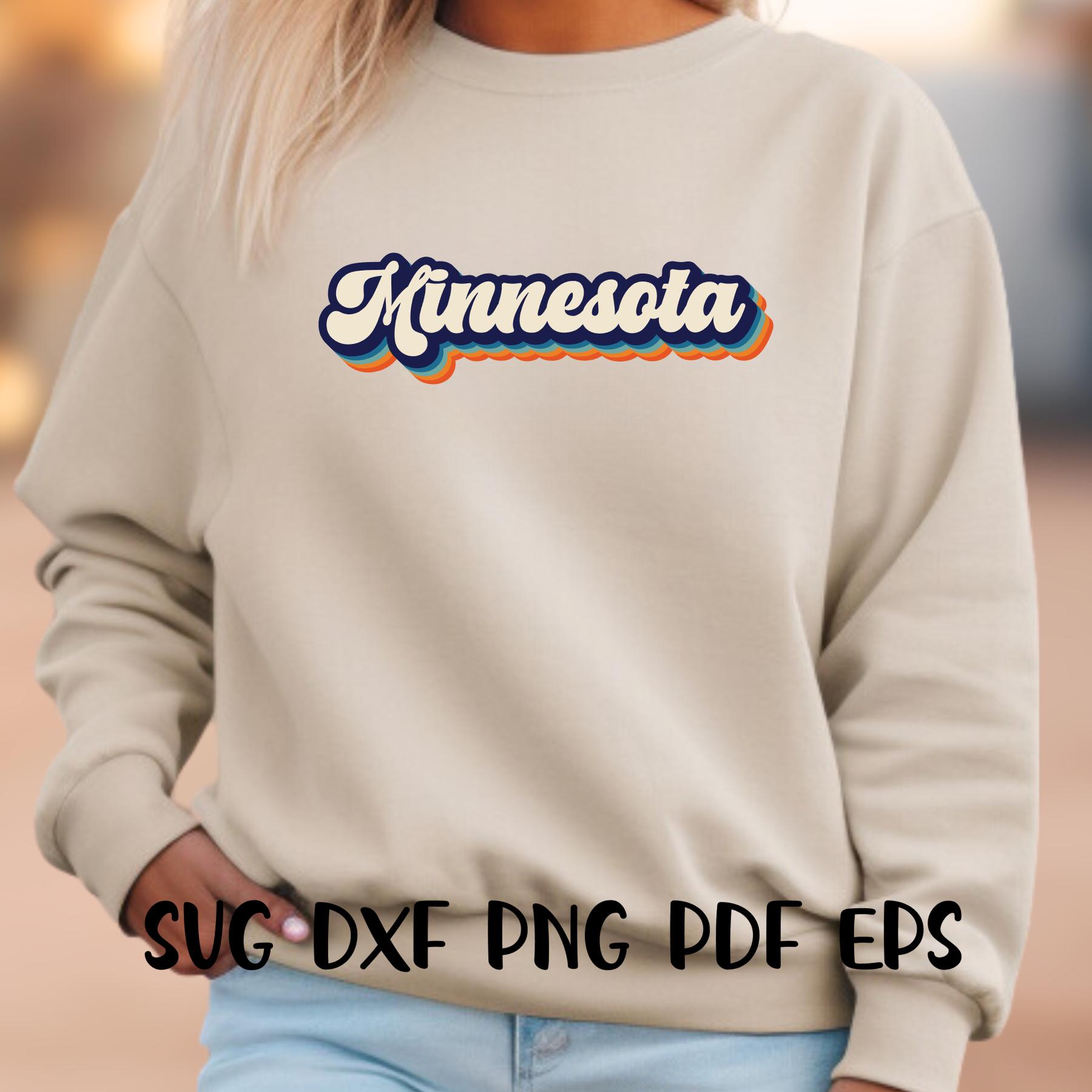 Vintage Minnesota SVG | Retro Minnesota State Cut File – PNG, DXF, Eps ...
