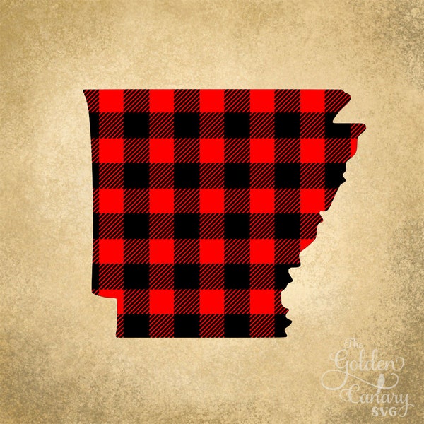 Plaid Arkansas Sign - Etsy