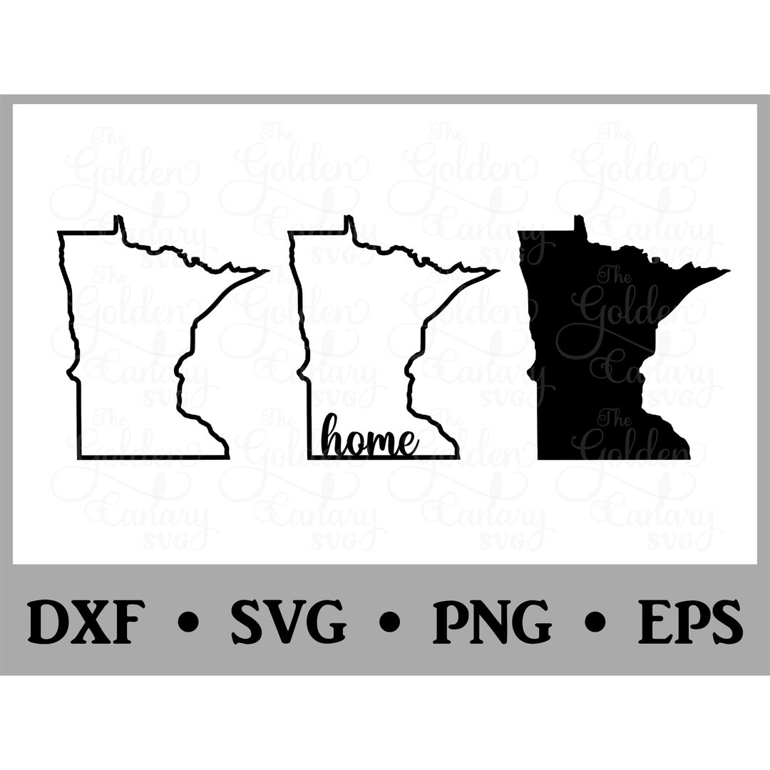 Minnesota SVG / State / Home / Cutting File / CNC File / Vinyl ...