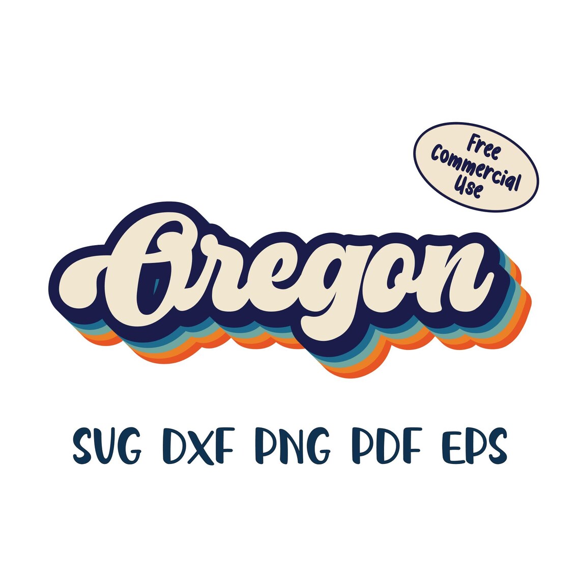 Vintage Oregon SVG | Retro Oregon State Cut File – PNG, DXF, Eps ...