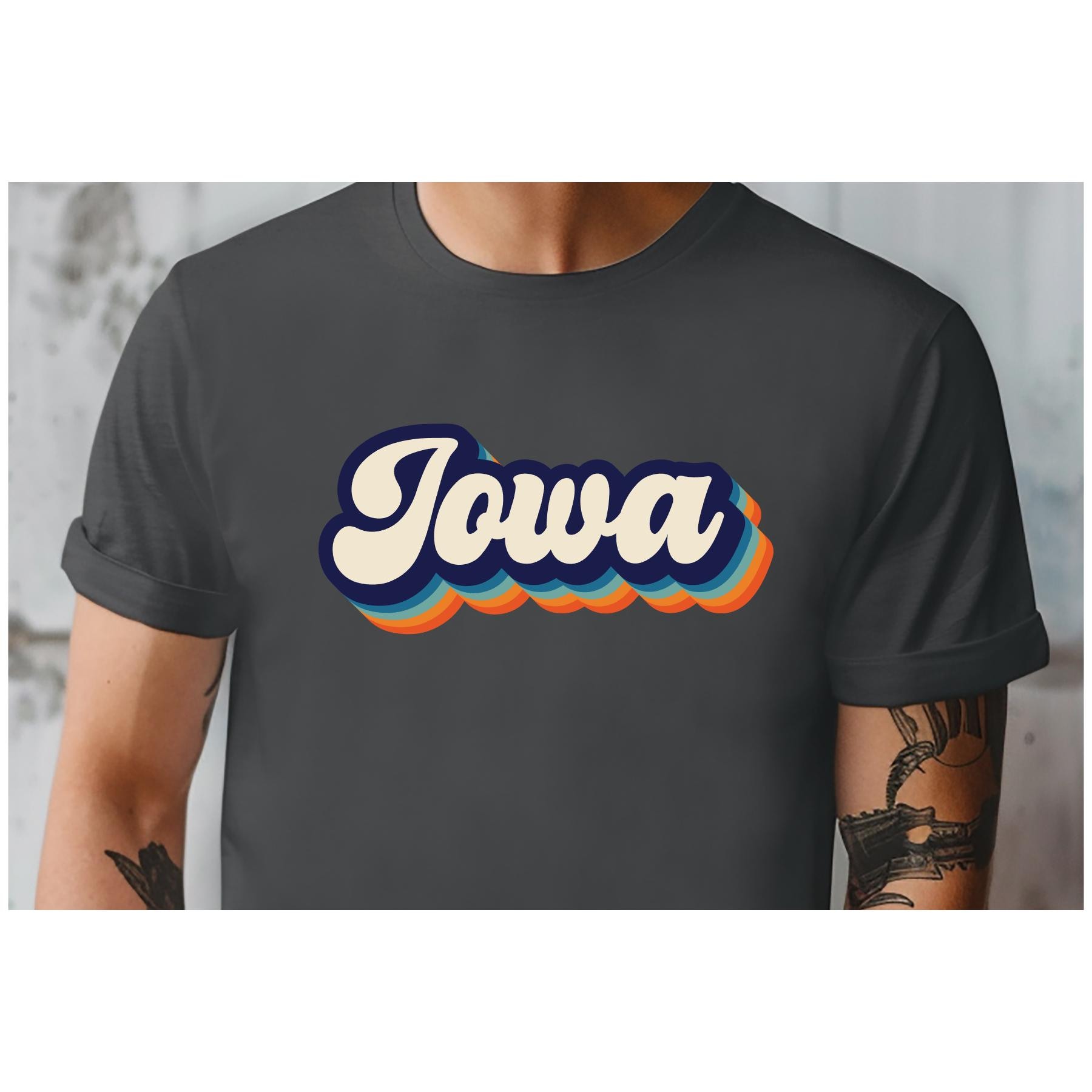 Vintage Iowa SVG | Retro Iowa State Cut File – PNG, DXF, Eps, Instant ...