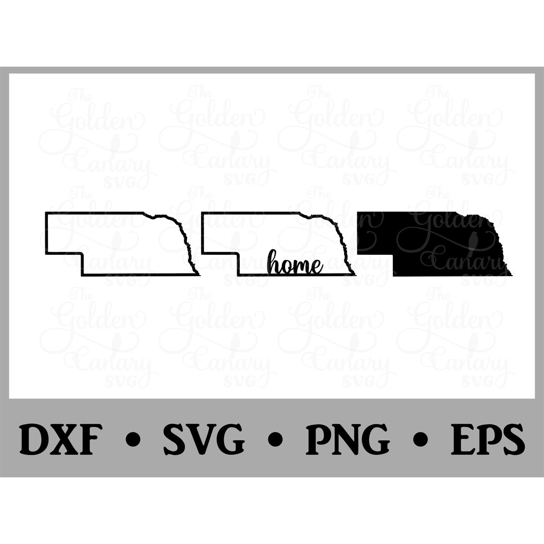 Nebraska SVG / State / Home / Cutting File / CNC File / Vinyl ...