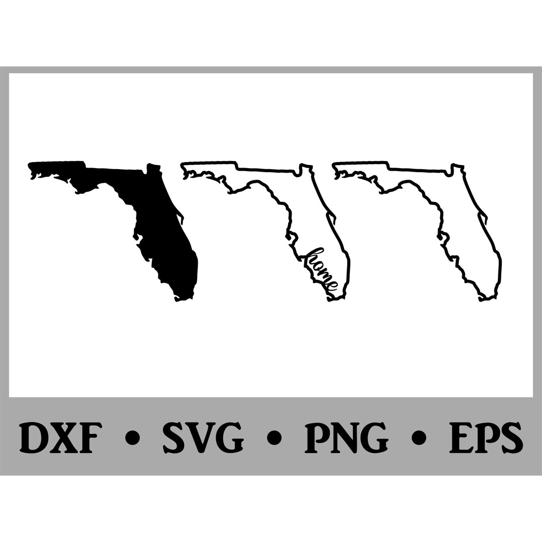 Florida SVG / State / Home / Cutting File / CNC File / Vinyl ...