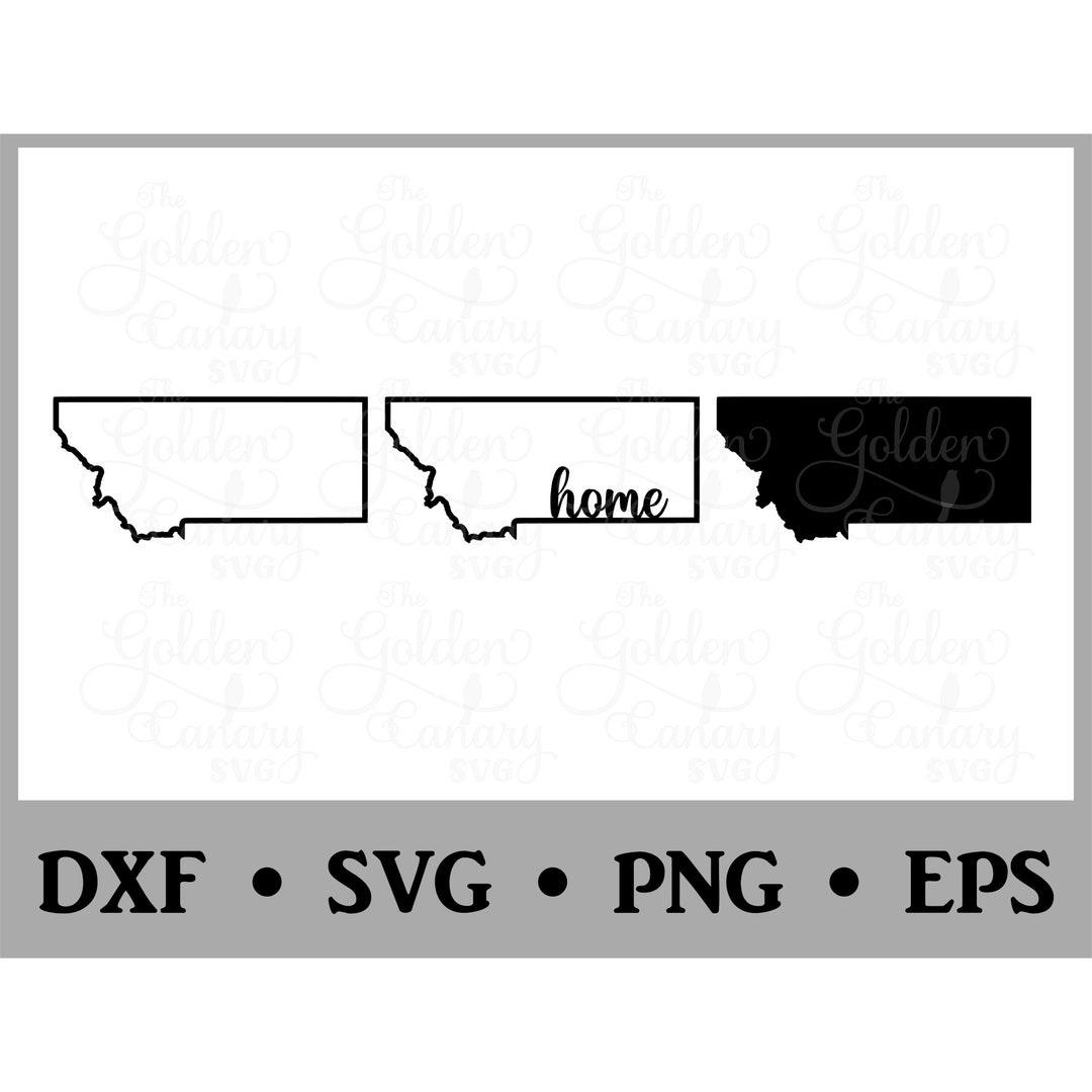 Montana SVG / State / Home / Cutting File / CNC File / Vinyl ...