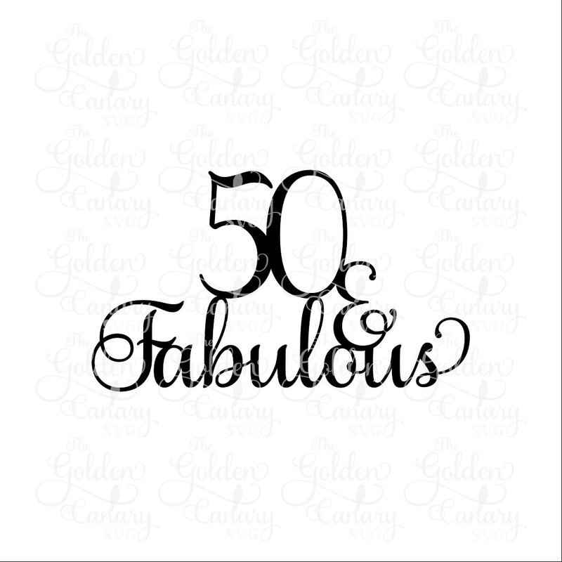 50 and Fabulous - Etsy