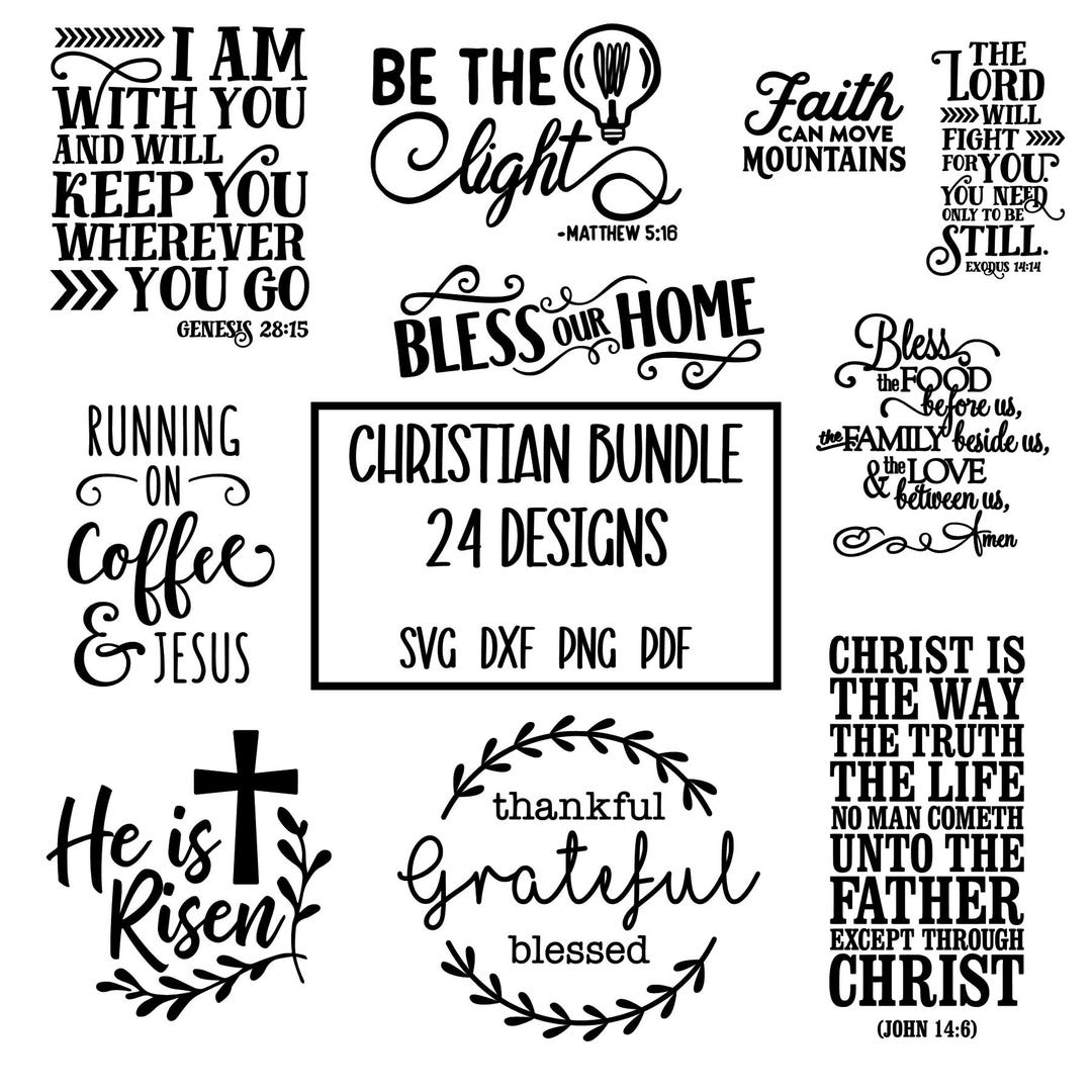 Christian Svg Bundle, Bible Svg, Scripture Svg, Faith Svg, Bible Verse ...