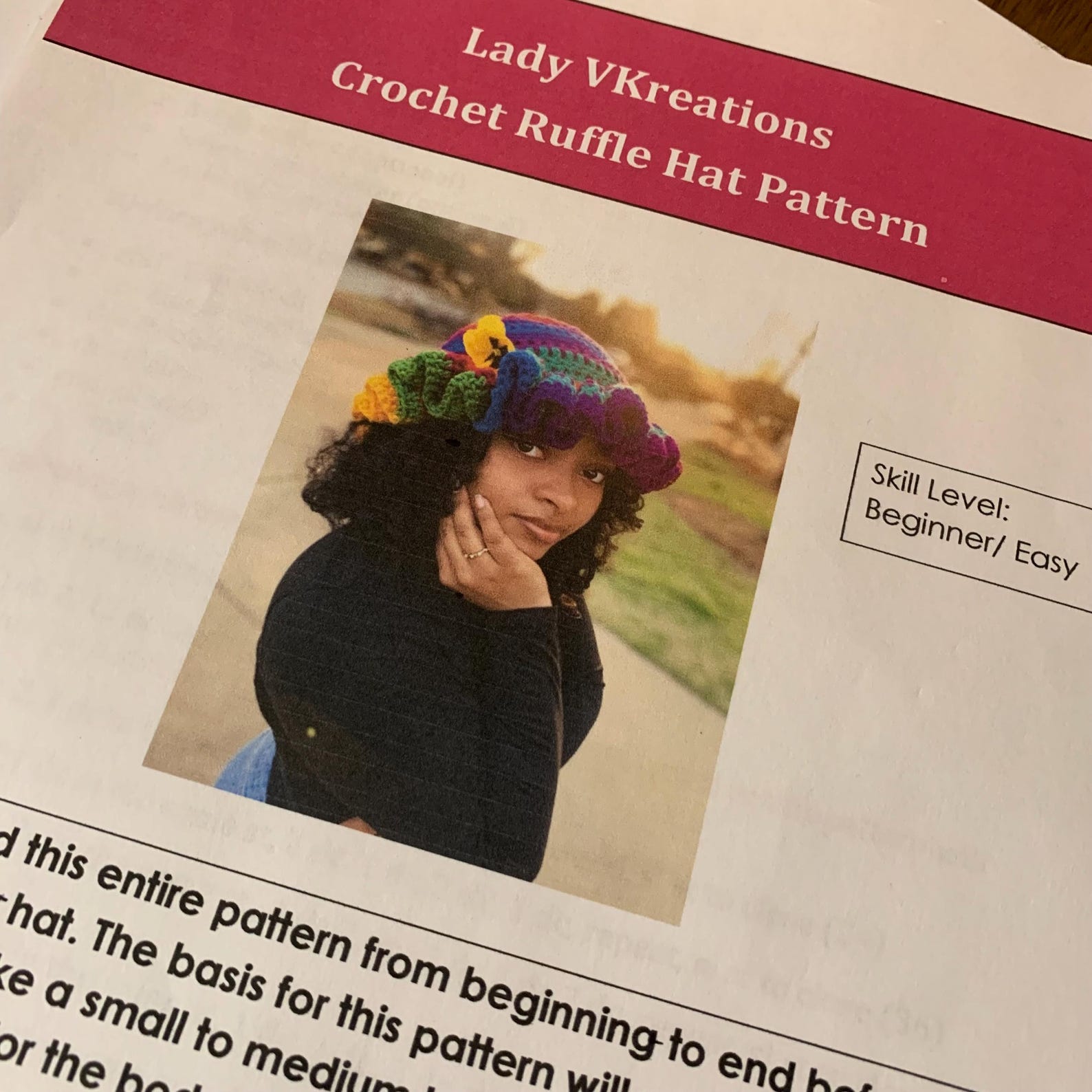 Crochet Ruffle Hat Pattern - Etsy