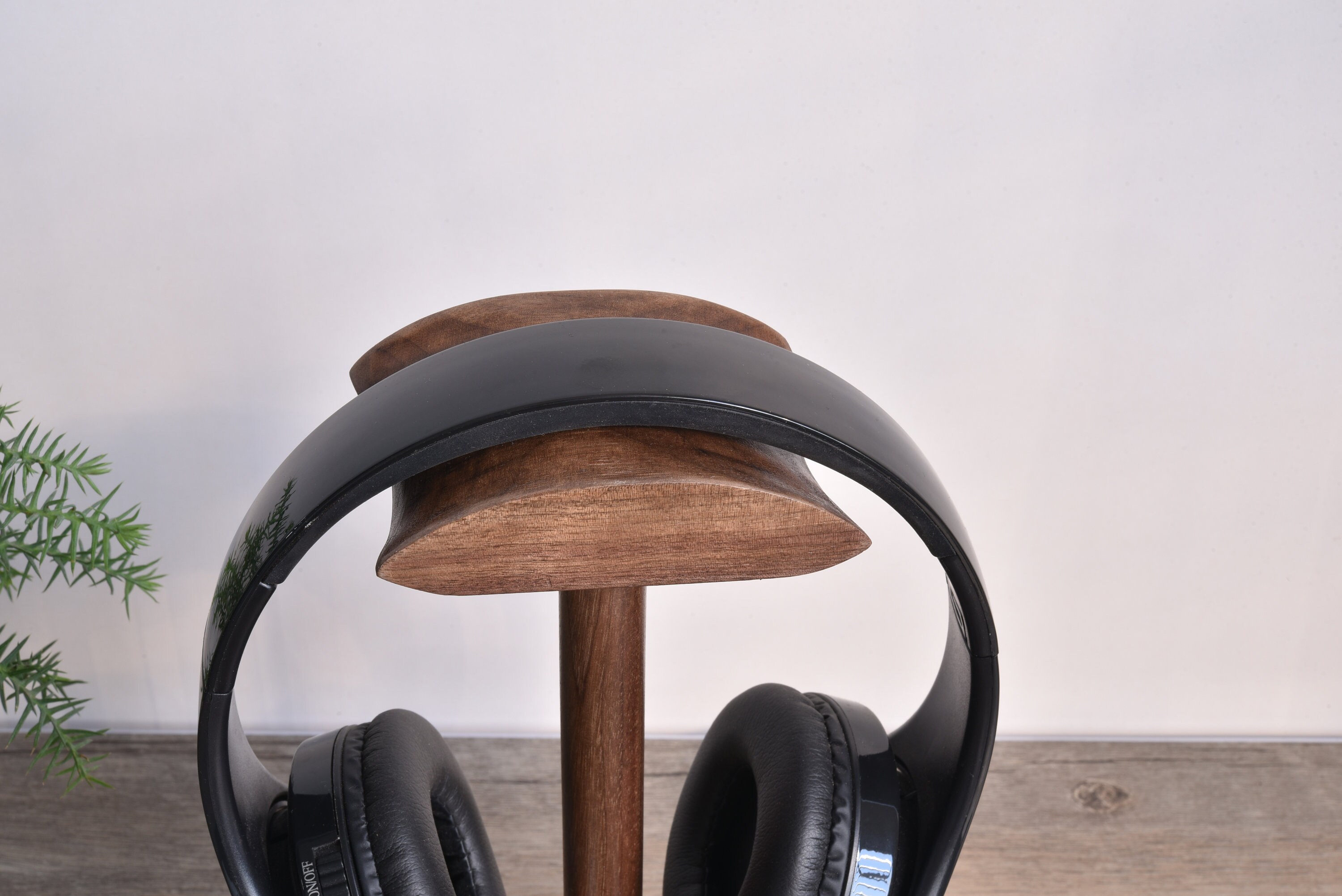 Wood Headphone Stand Headphone Holder Docking Station Desk - Etsy