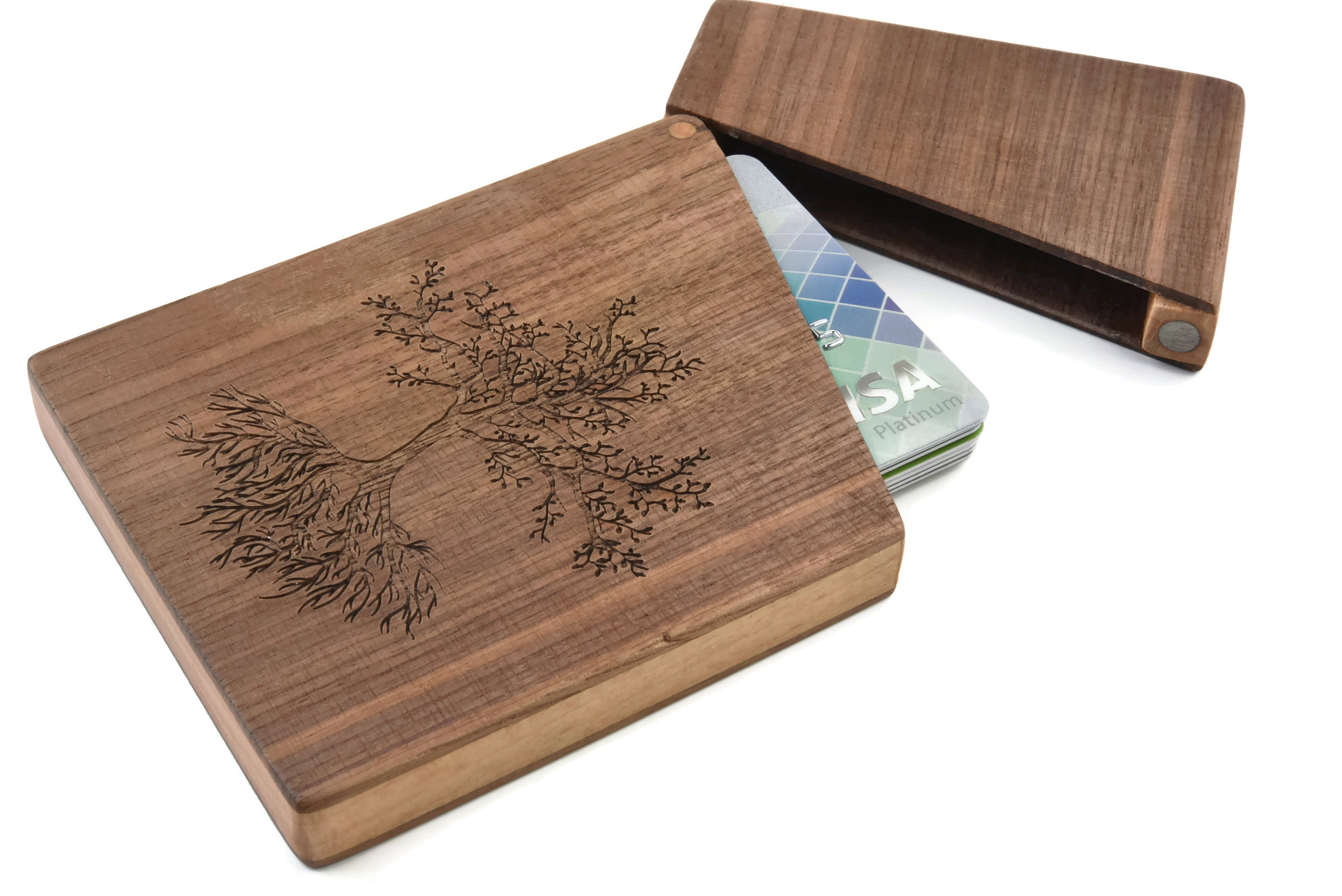 Business Card Case Personalized Business Card Holder Wood | Etsy