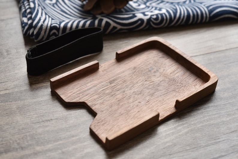 Personalized Walnut Wood Wallet Minimalist Credit Card | Etsy