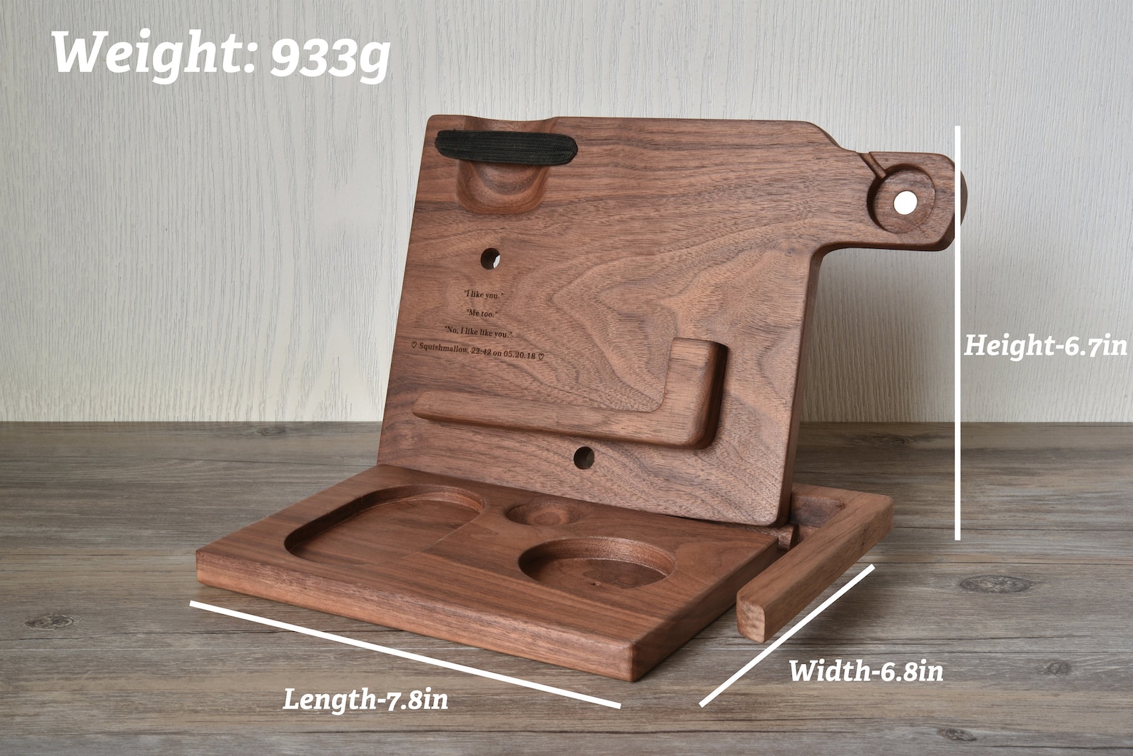 Wood Docking Station, Multi Device Charging Station, Apple Watch Stand ...