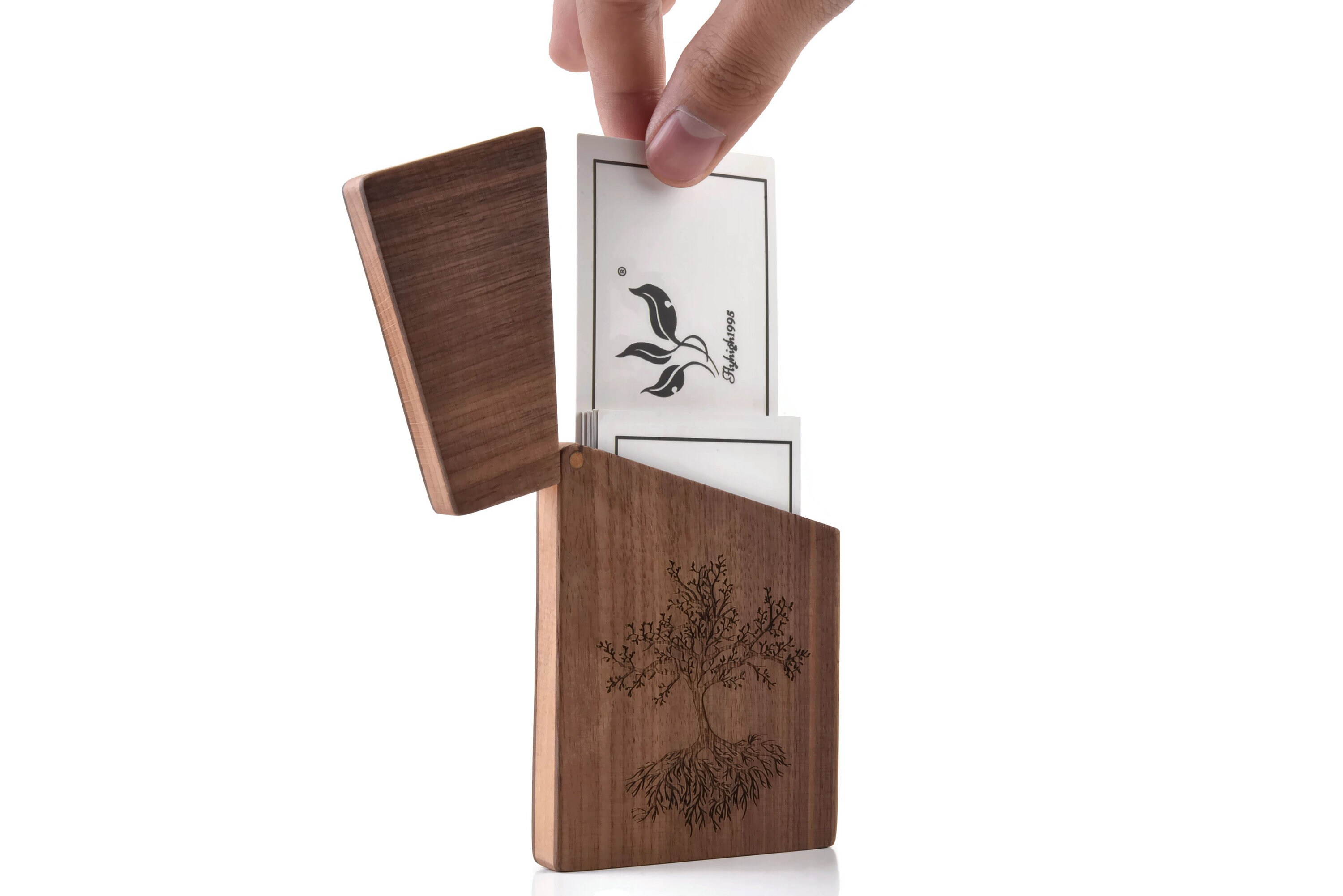 Business Card Case Personalized Business Card Holder Wood | Etsy