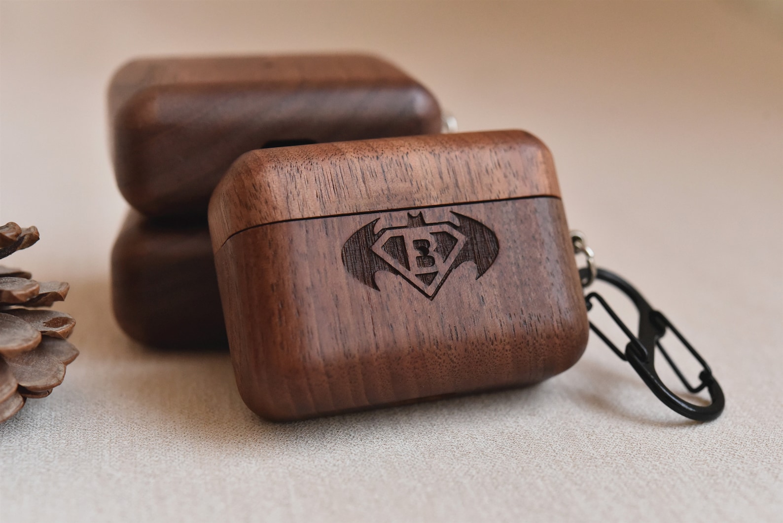 Custom Airpods Pro Case Wood Airpod Case With Metal Hook | Etsy