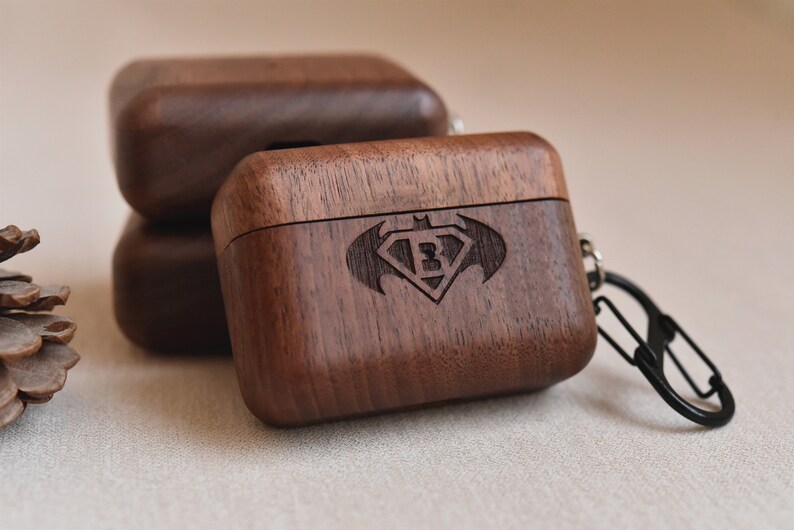 Custom Airpods Pro Case Wood Airpod Case With Metal Hook - Etsy