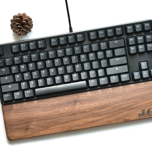 Black Walnut Wood Wrist Rest Personalized Wrist Pad Keyboard | Etsy