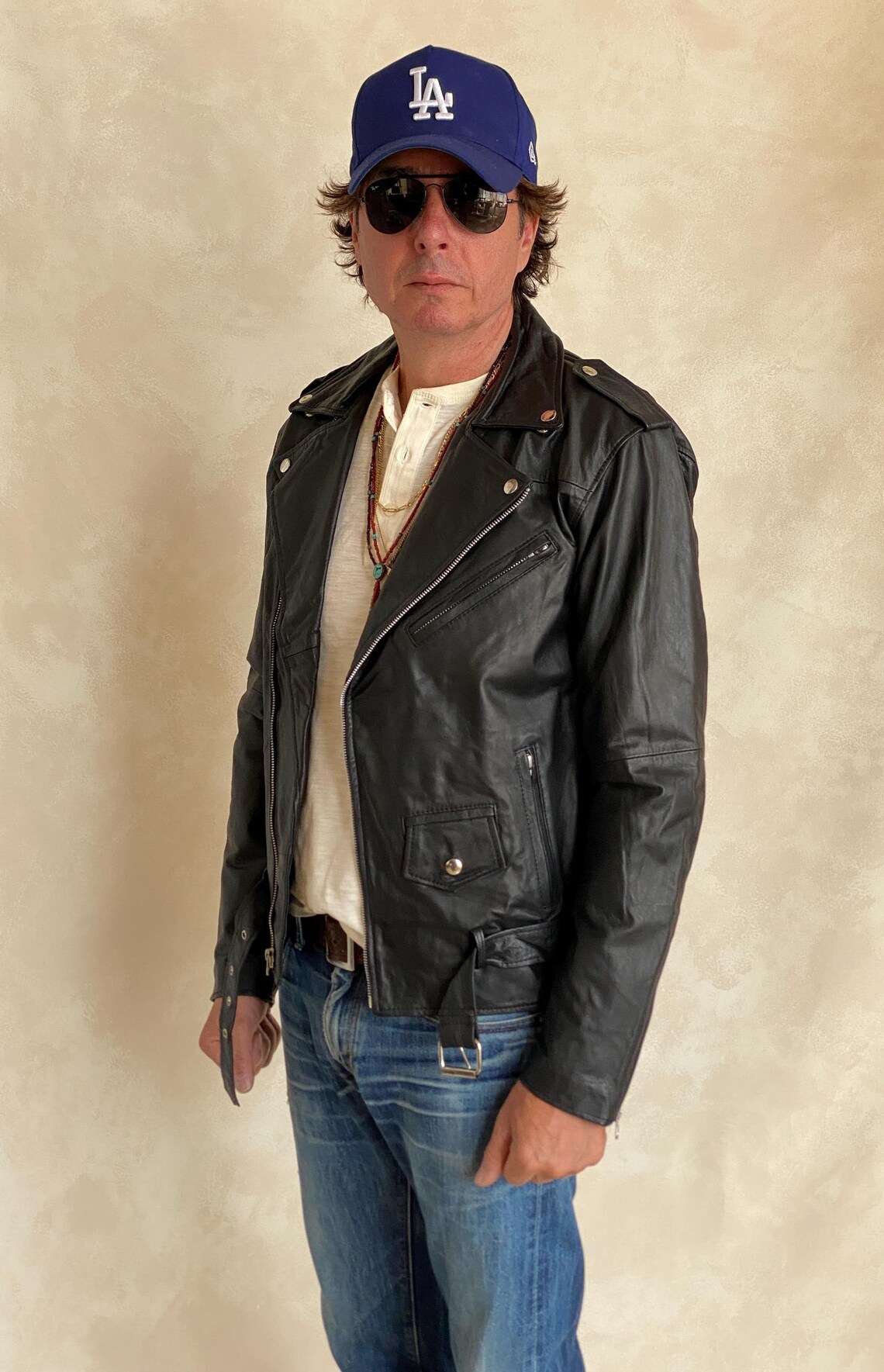 Leather Motorcycle Jacket Made With Recycle Leather - Etsy