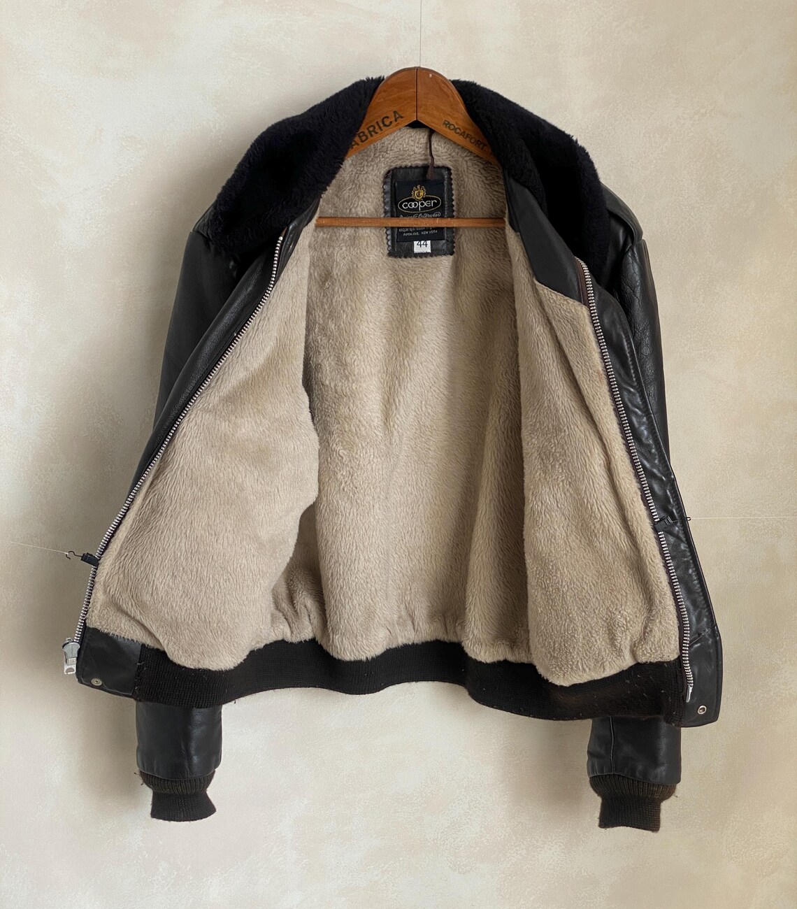 Vintage 80s Cooper Flight Leather Jacket | US Air Force Aviator Bomber ...
