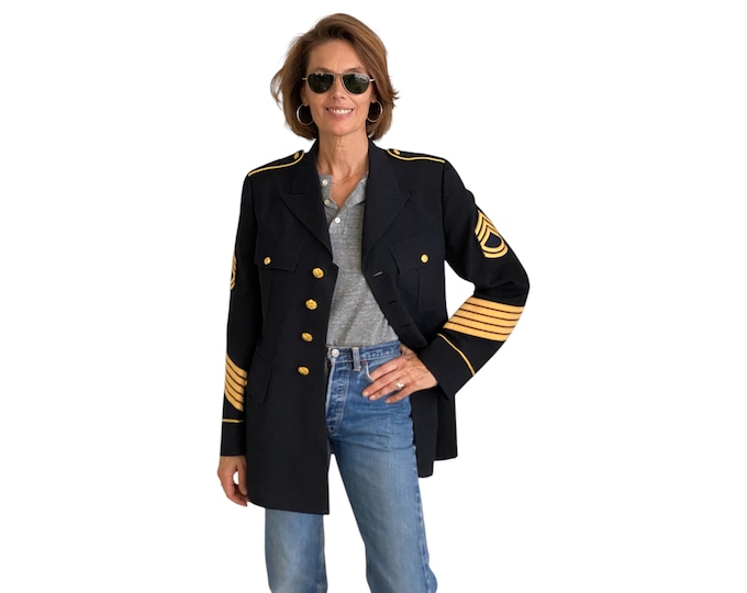 Vintage US Army Dress Jacket: Authentic Military Uniform Coat (size 39 ...