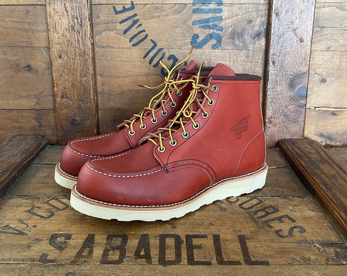 Size 9E (42 EU) Red Wing 8131 Moc Toe Oro Russet Boots Made in USA ...