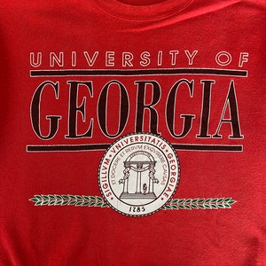 XL. 90’s Vintage Georgia University Sweatshirt Made in USA - Etsy