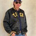 Large . Vintage Tech Satin Jacket Made in USA - Etsy