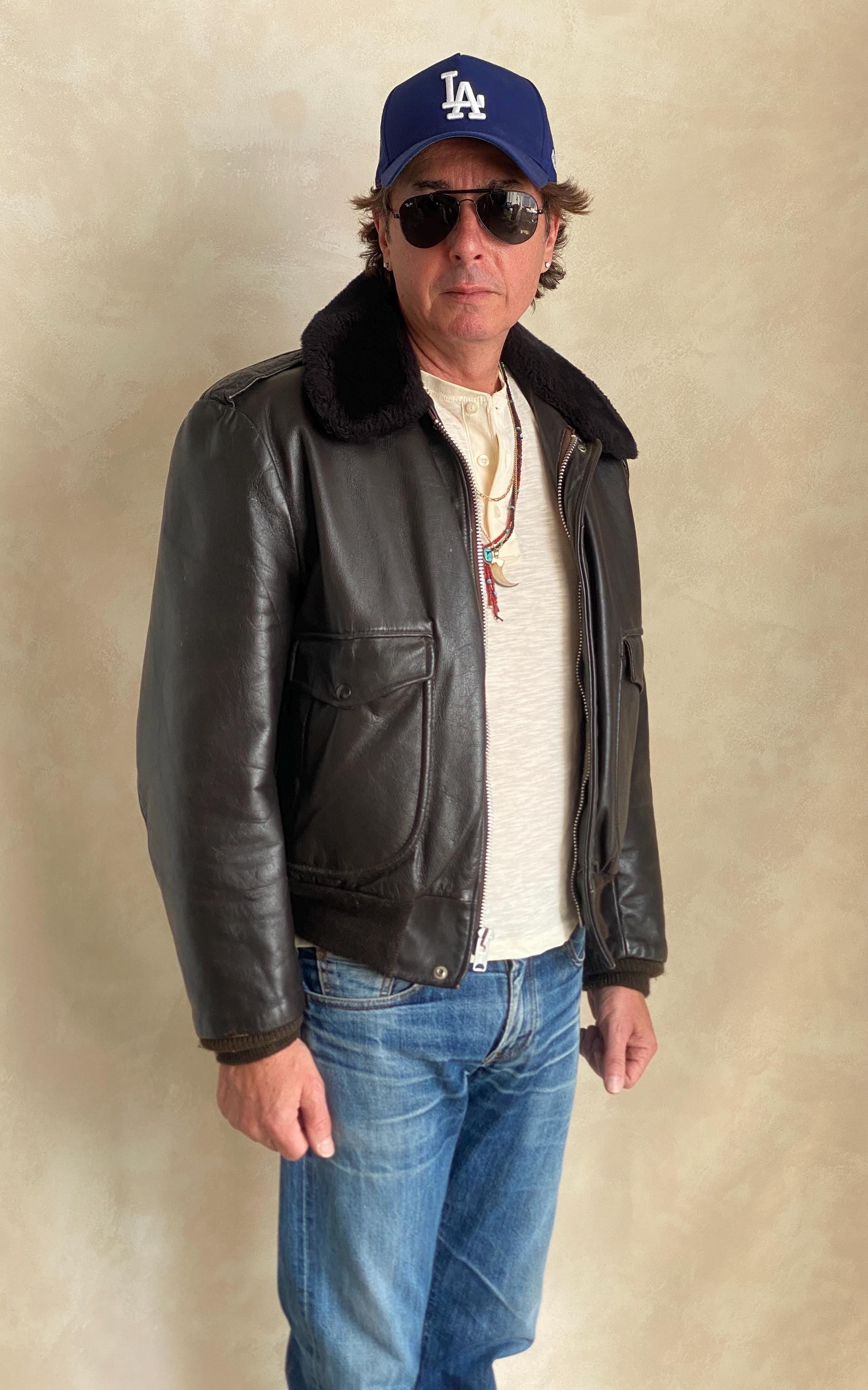 Vintage 80s Cooper Flight Leather Jacket | US Air Force Aviator Bomber ...