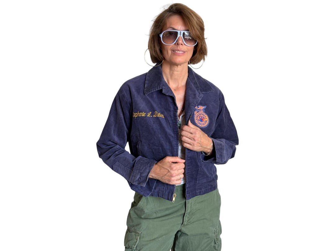 Vintage 80s Florida FFA Jacket | Future Farmers of America Corduroy ...